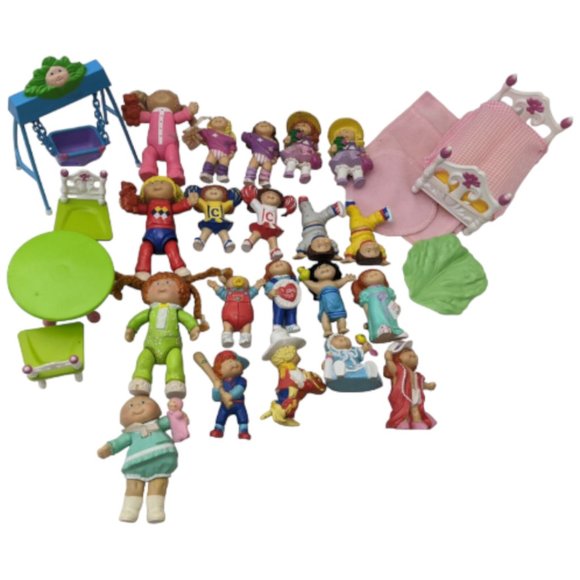 Toys | Cabbage Patch Kids Mini Figures Large Lot Of 2 Furniture Pvc ...